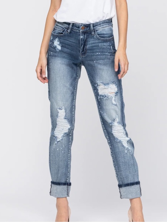 Judy Blue | Jeans | Judy Blue Mid Rise Bleach Splatter Washed Out ...